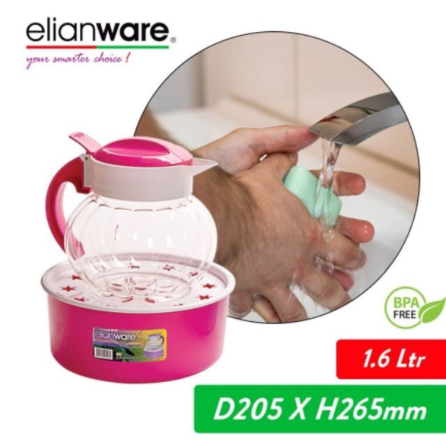 ELIANWARE (1.6L) Hand Washing Pot with Tray / Kole Bekas Basuh Tangan E ...