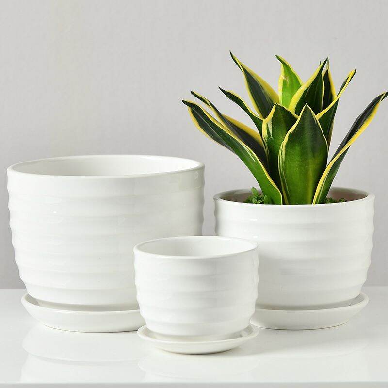 Ceramic Flower Vase / Shine White Flower Pot / Pasu Seramik / Pasu ...