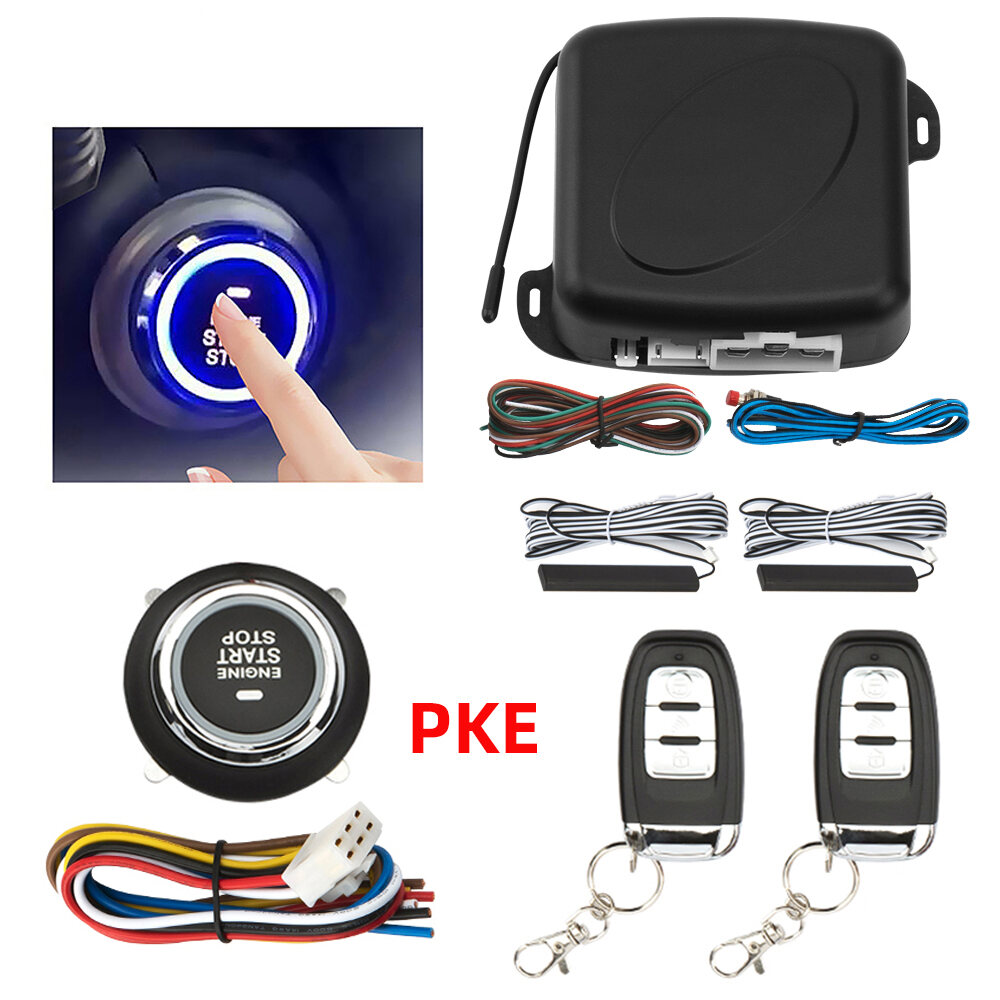 Car Alarm Remote Control PKE Car Keyless Entry Engine Start Alarm ...