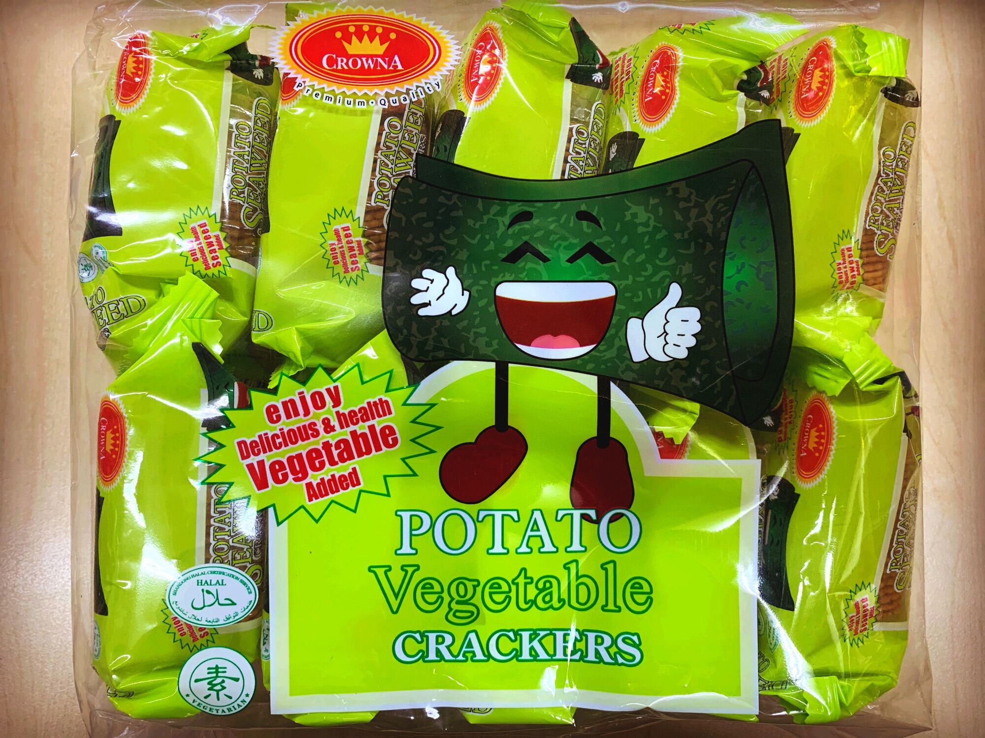 ️BEST ️ CROWNA POTATO VEGETABLE CISSY CRACKERS 10 PACKS X 32G | Lazada