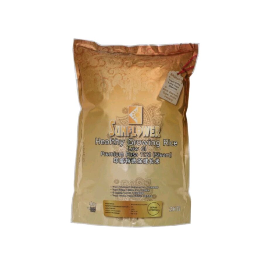 Sunflower Healthy Growing Rice Low GI Premium Pusa 1121 (Steam) - 2kg | Lazada