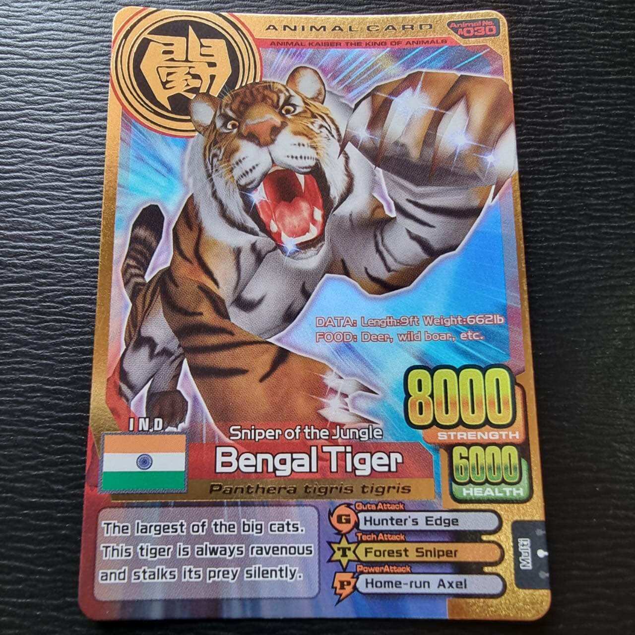Animal Kaiser Plus 2025 Version 1 (Original Gold Card) - Bengal Tiger ...