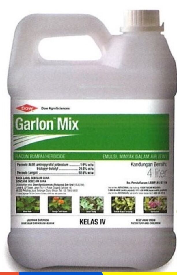(+-4LIT) RACUN RUMPAI TEMPAT POKOK SAWIT DOW AGROSCIENCE GARLON MIX ...