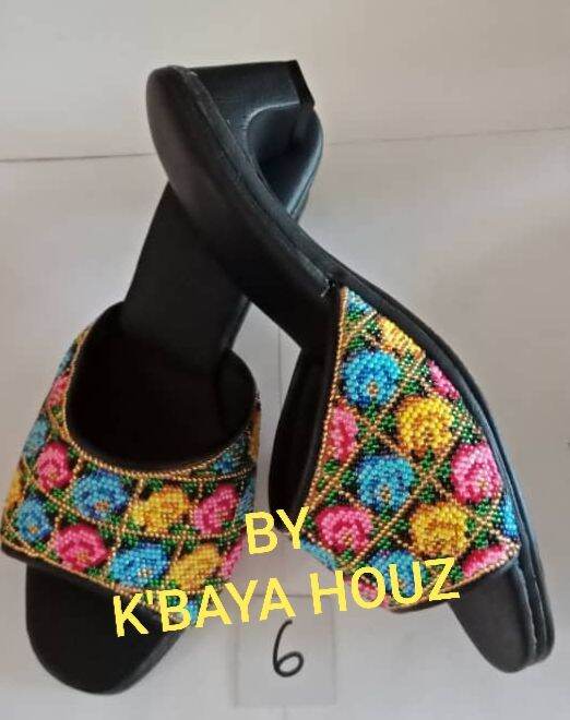 Beaded Shoes Nyonya/Kasut Manik Nyonya Traditional Exclusive 100%Hand ...