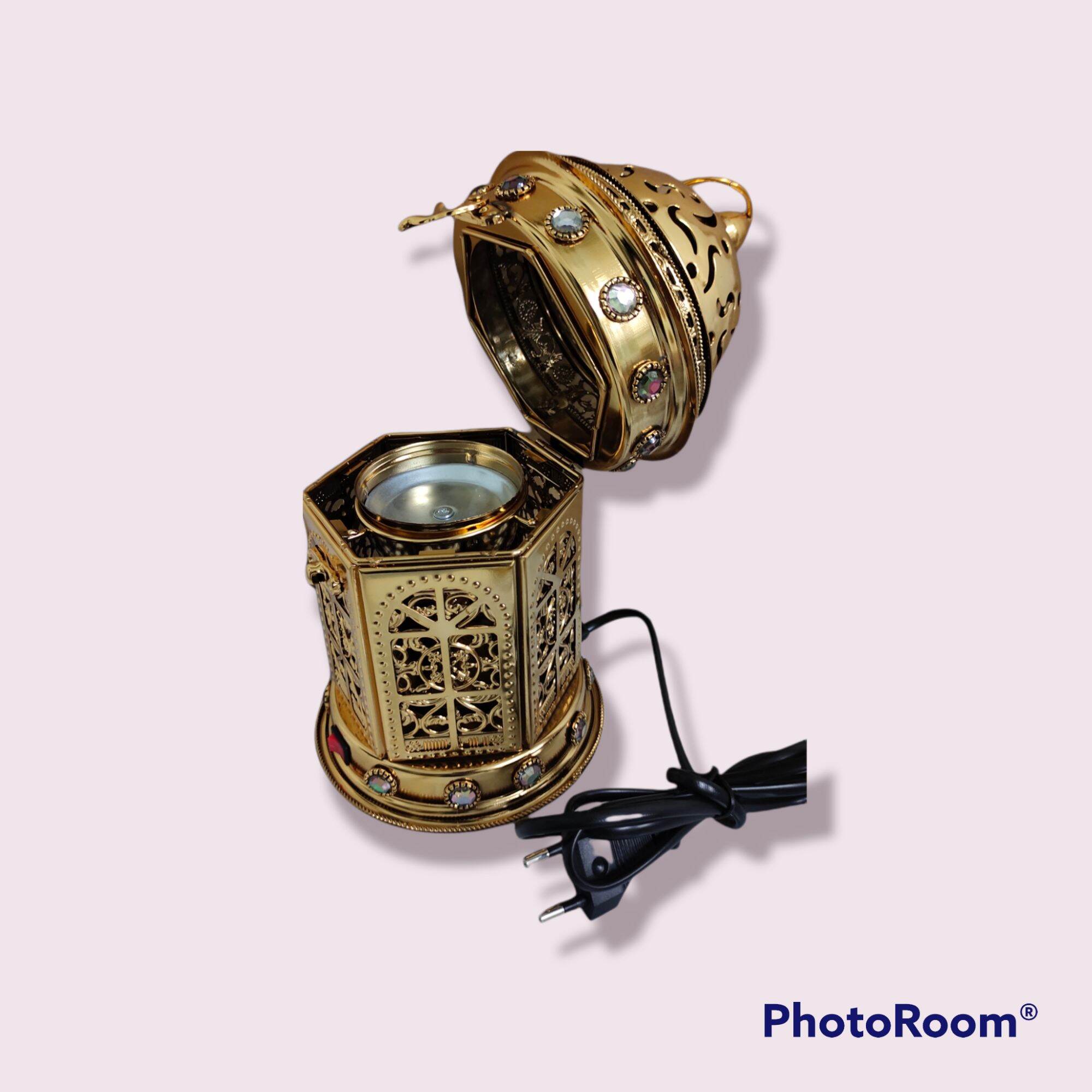 NEW Arrival##Electric Mabkhara burner bakhoor #Gold met | Lazada