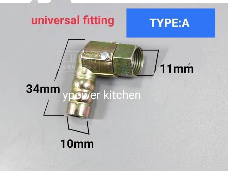 Universal Gas Cooker Stove fitting/ Hob Inlet Joint Hose/READY STOCK ...