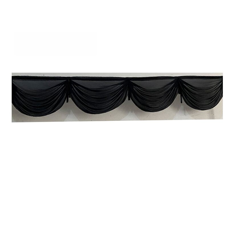 Wedding Celebration Red Wave Curtain Head Stage Hotel Decorative Stair ...