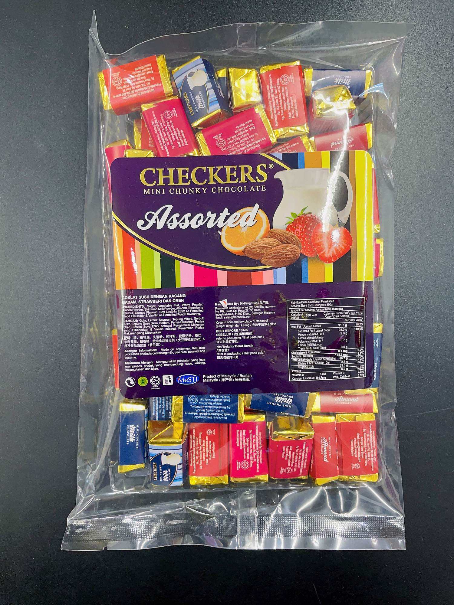 450G ALFREDO CHECKERS MINI CHUNKY GOLDEN SLING ECLAIR ASSORTED ...