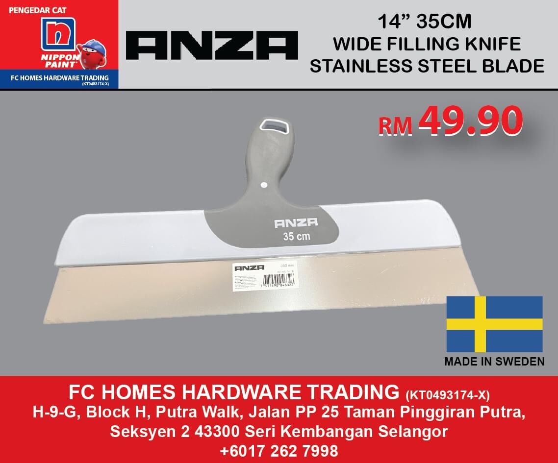 8”,10”14”,20CM,25CM,35CM ANZA WIDE FILLING KNIFE S/STEEL BLADE | Lazada