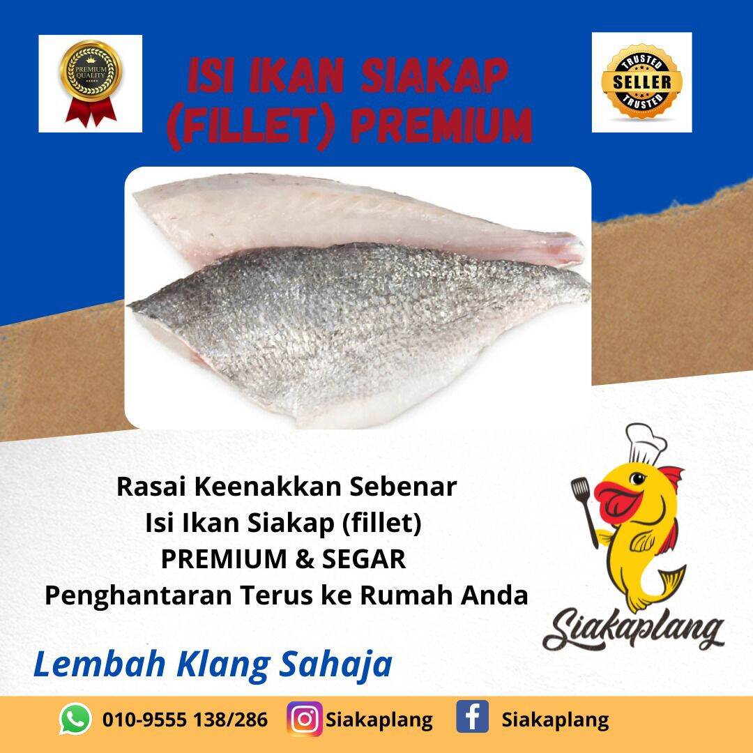 Isi Ikan Siakap (Fillet) [300gm - 400gm] | Lazada