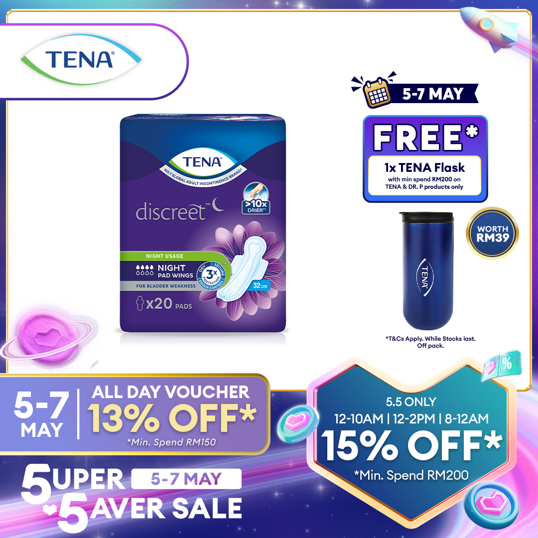TENA Discreet Night Wings 32cm 20s | Lazada
