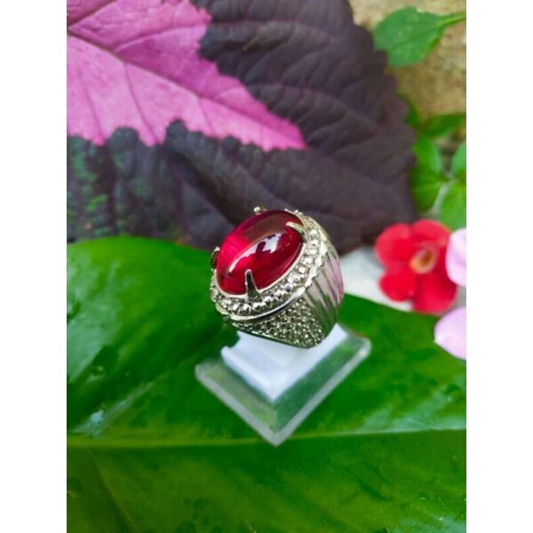 Cincin Batu Merah Delima Asli | Lazada