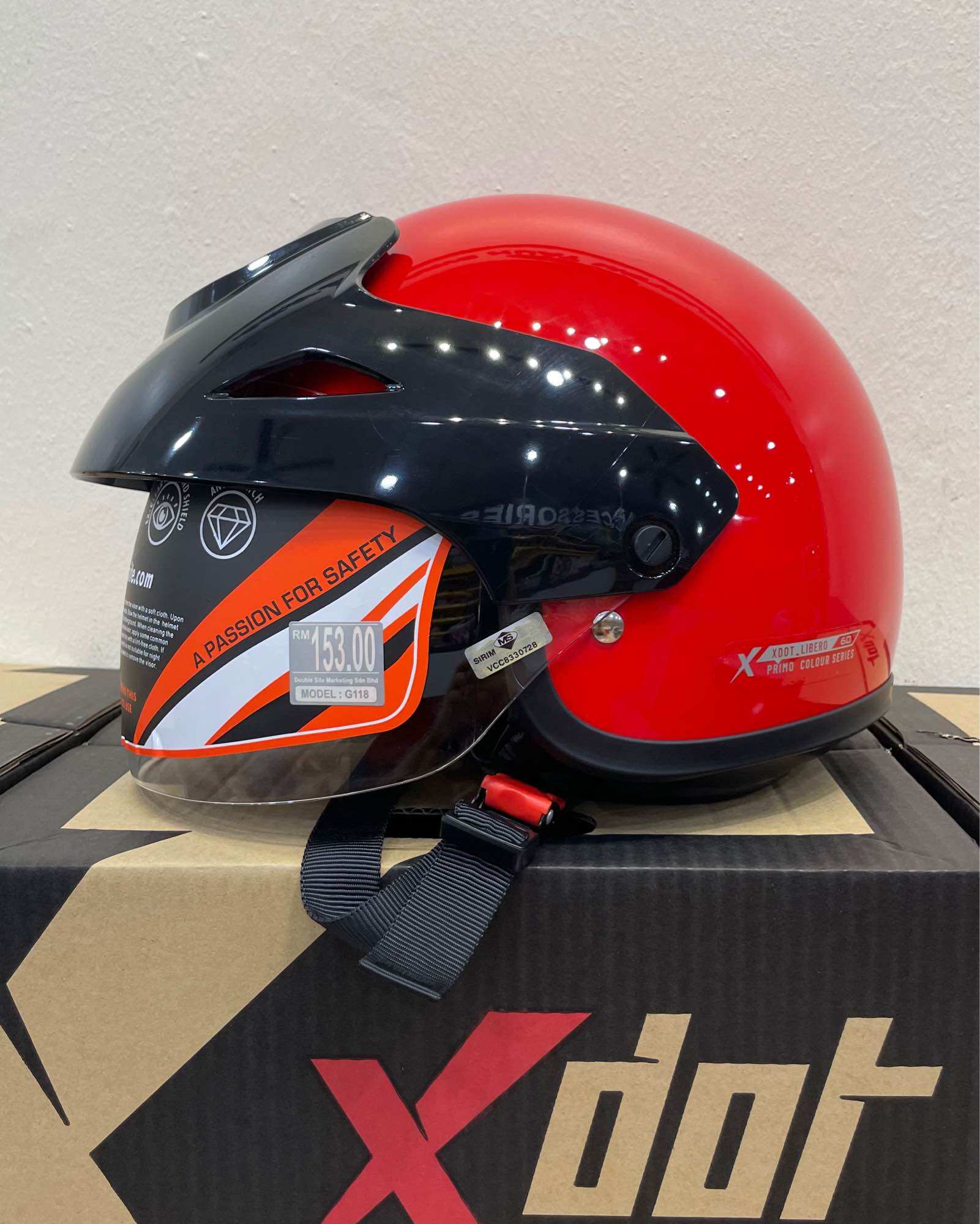 XDOT G118 Cruiser SIRIM Clear Visor 60CM/L (100% Original XDOT Malaysia ...