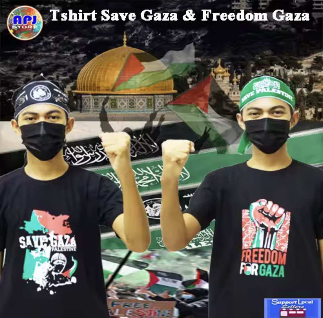 Tshirt Save Palestine & Freedom For Gaza | Lazada