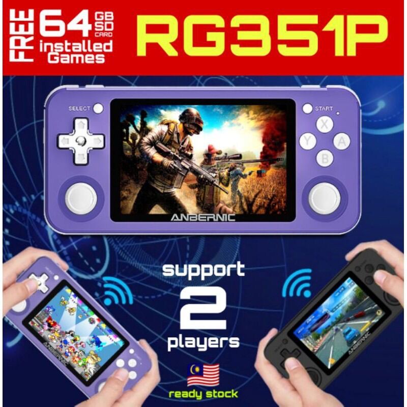 Rg351p Anbernic RG351M rk3326 cpu open source console | Lazada