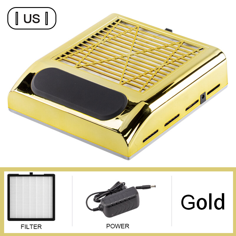 Nail Dust Collector Manicure Machine Tools Strong Power Nail Vacuum ...