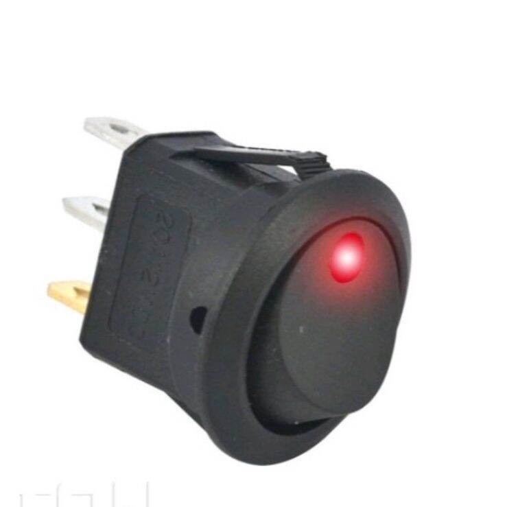 LED Switch Light Suis DC 12 volt On Off Round Rocker | Lazada