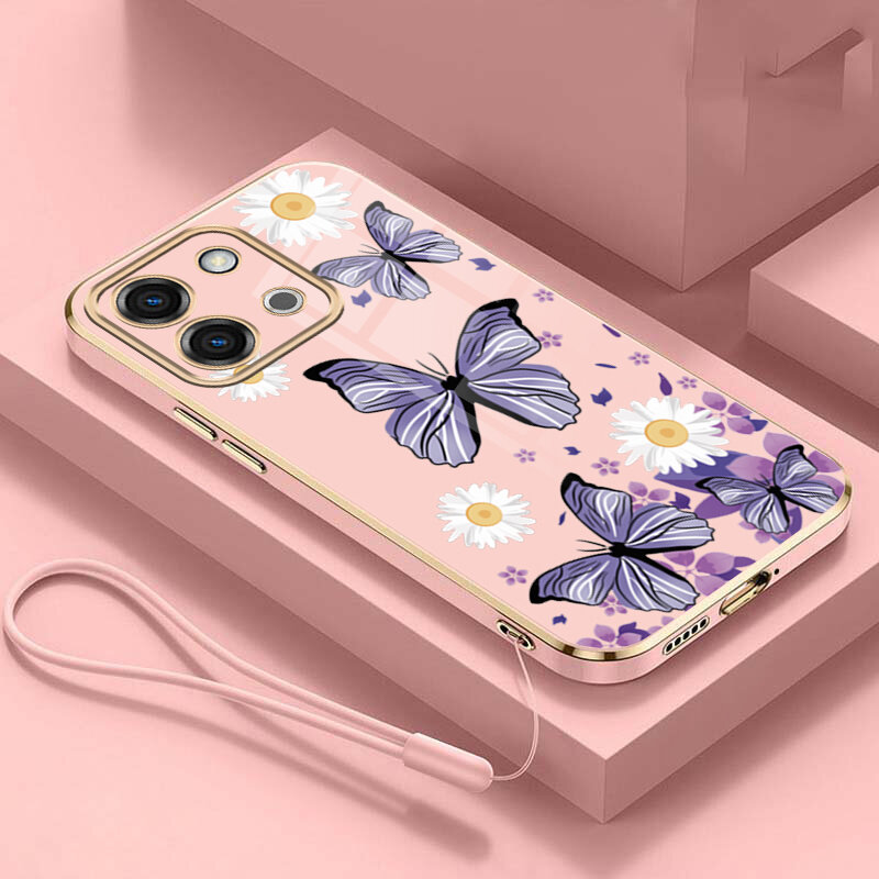 OPPO A6 Pro 5G OPPO A6pro Little Daisy Butterfly Flower Casing Square ...