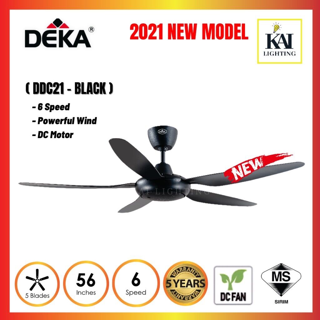DEKA 56 INCH 5 BLADES DDC-21 12 SPEEDS FORWARD AND REVERSE DC MOTOR ...