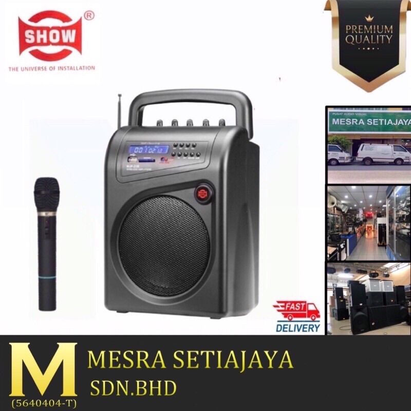 Portable amplifier system with VHF Wireless Microphones and DMP ...