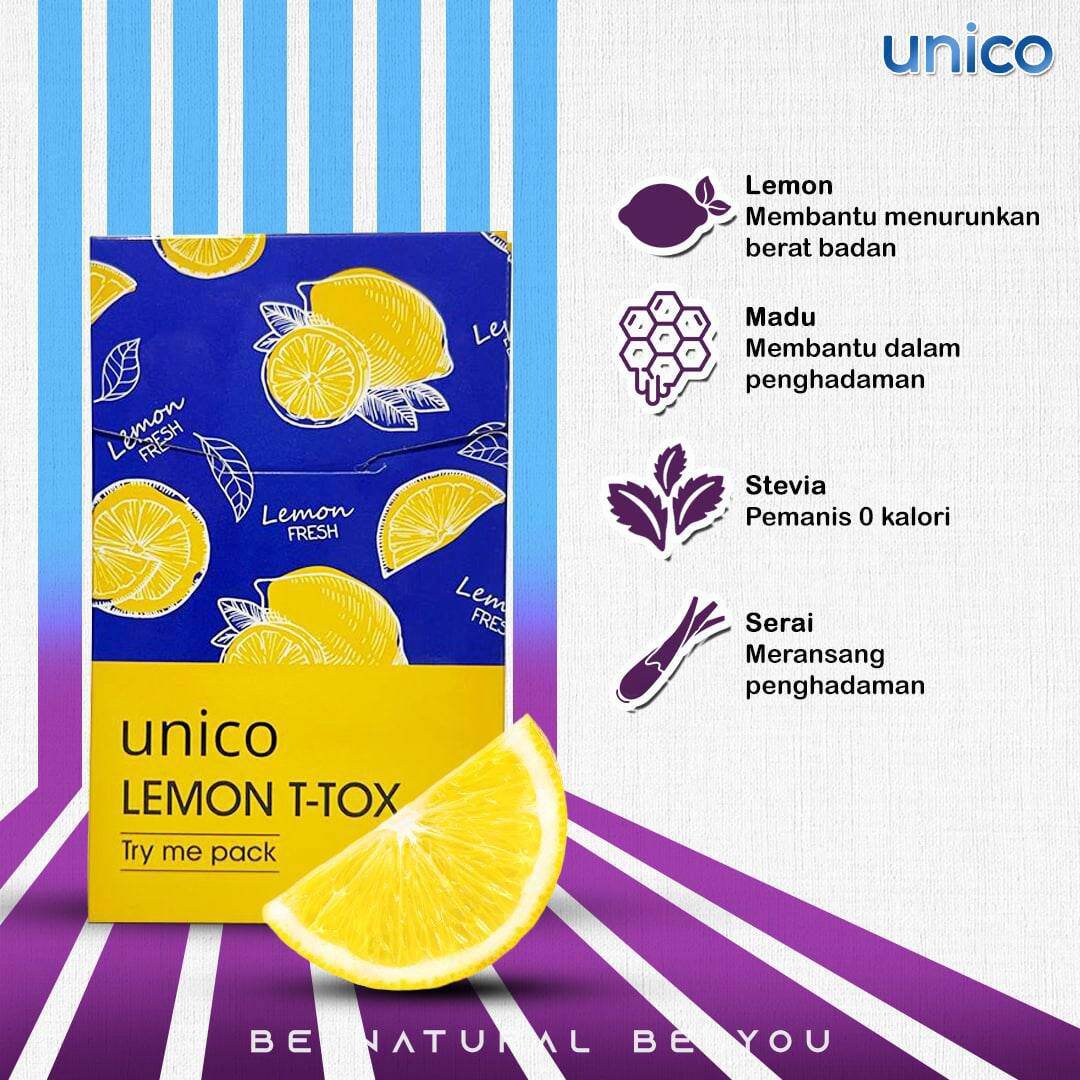 Lemon T-Tox Unico (Trial RM10/4 sachet & Besar RM24/10 sachet) Detox ...