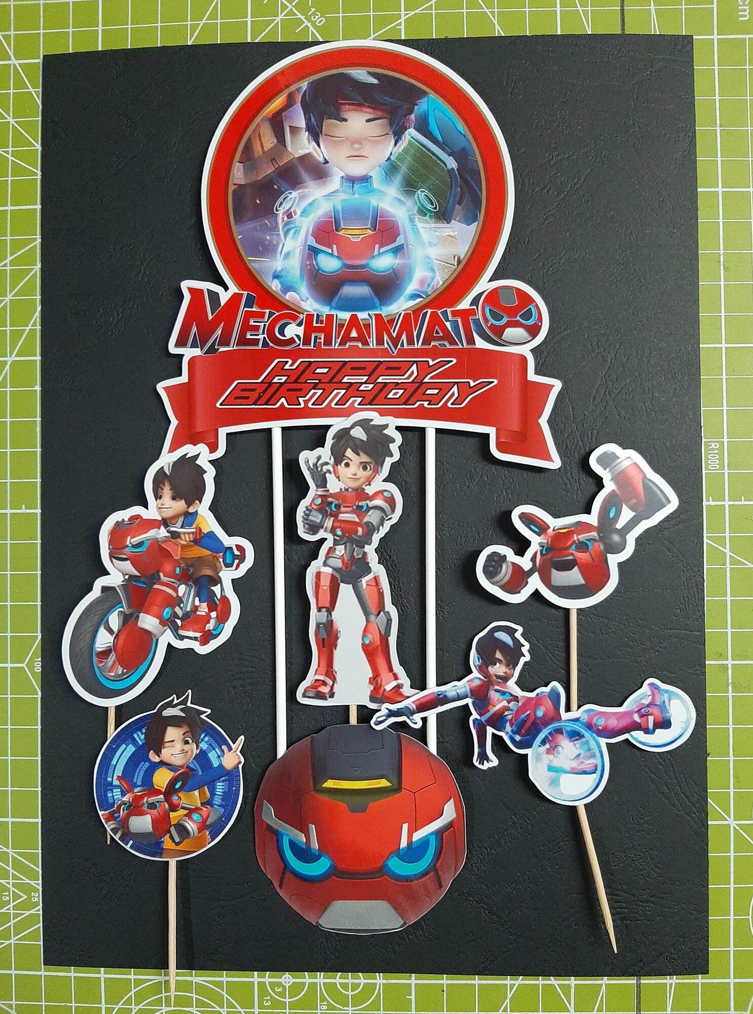 MECHAMATO D02 READYMADE CAKE TOPPER LAMINATED MATERIAL SELANGOR | Lazada