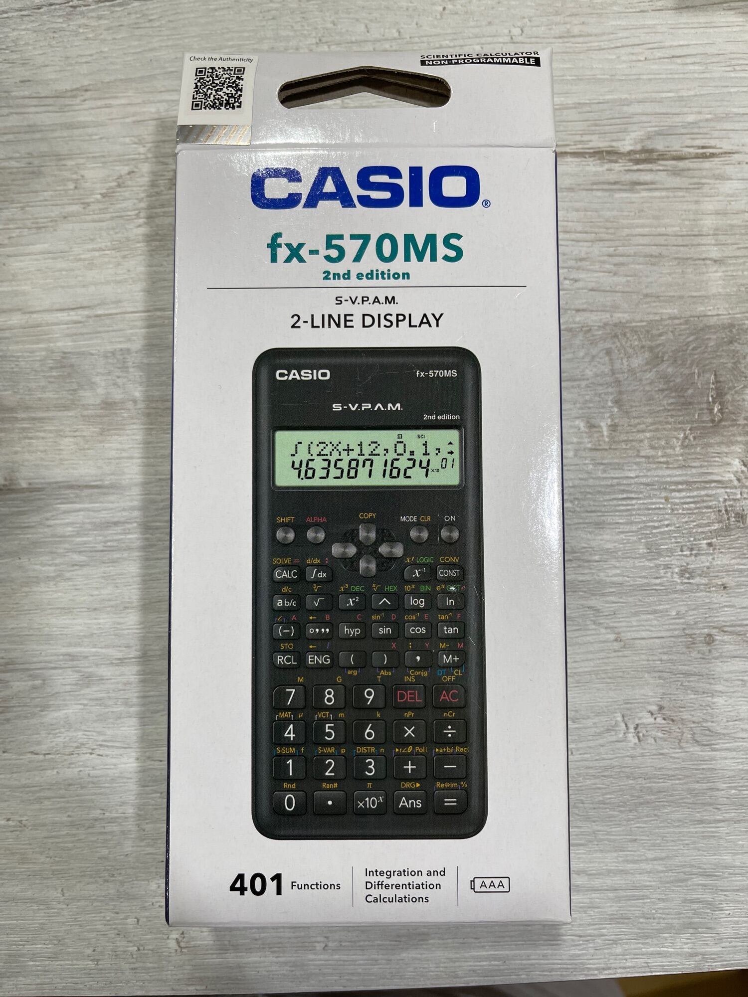 Casio fx-570MS 2nd edition Scientific Calculator. (Original) | Lazada