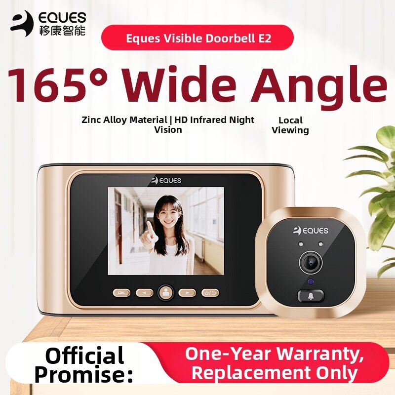 EQUES | Smart Home Security Door Viewer with Remote Camera and Display ...