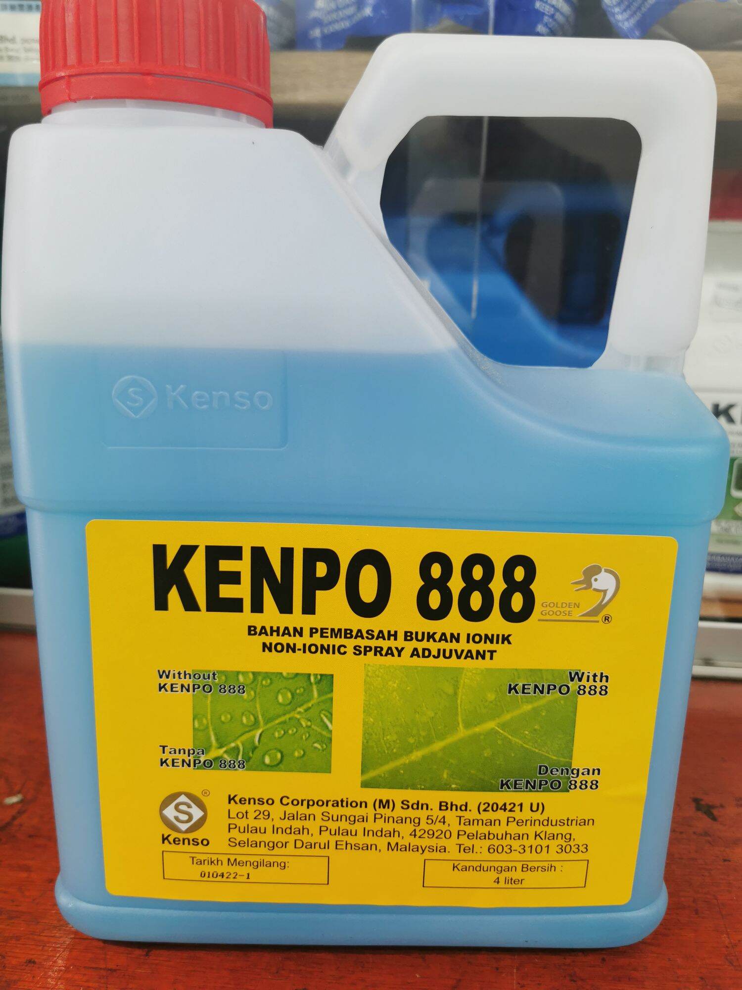 Kenpo 888 4L(Sama Fungsi Dengan Farmpol 303 ) Gam Pelekat Racun Baja Foliar Wetting Agent | Lazada