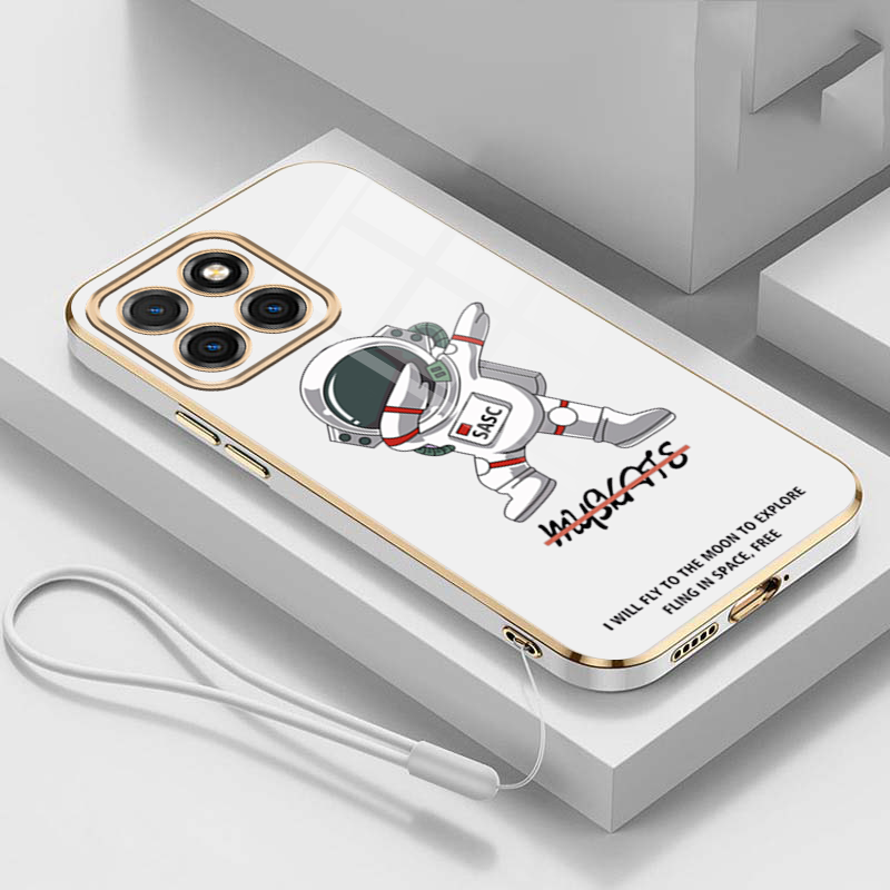 Honor X7d Honor 400 Smart 5G Square Edge Plated Soft Back Case Cover ...