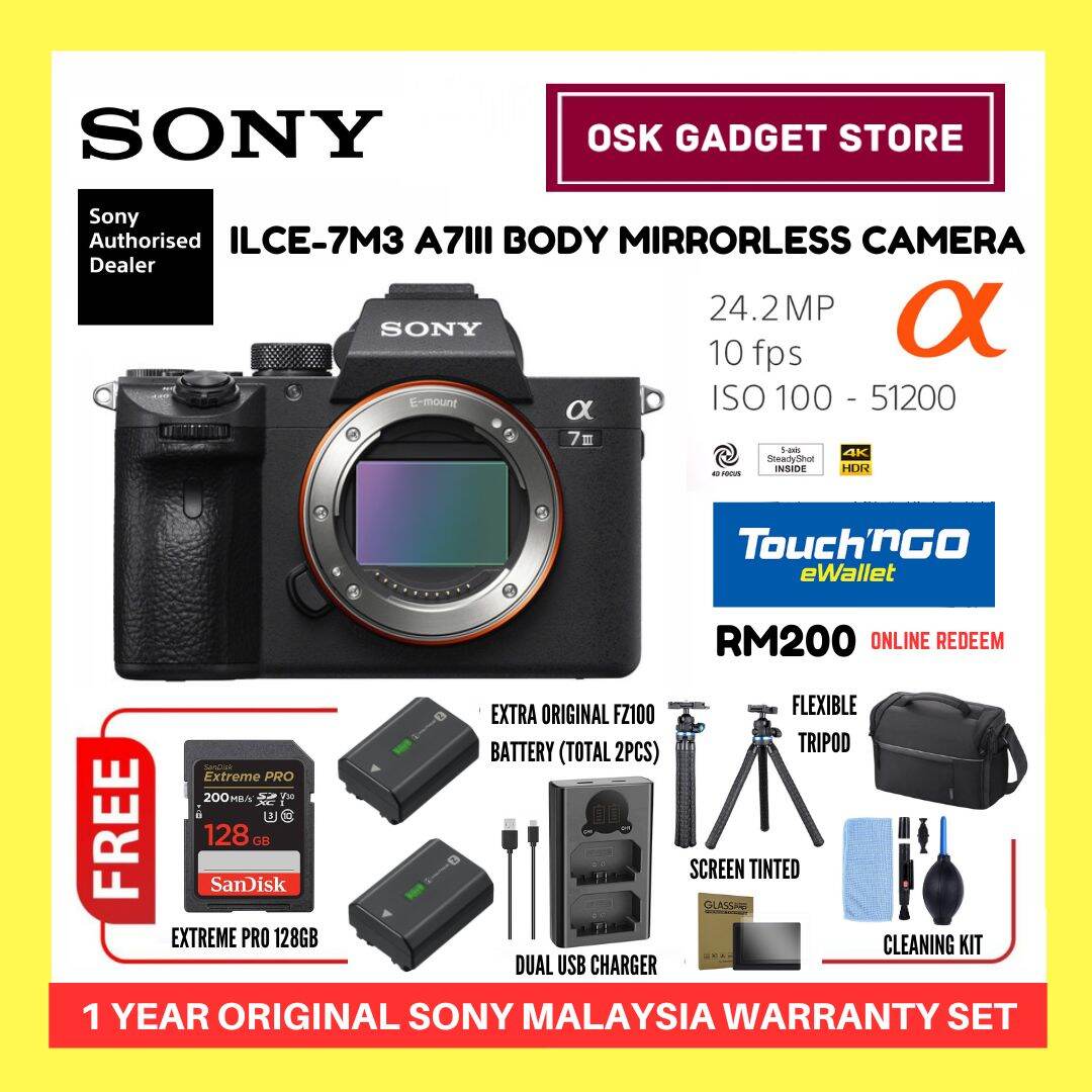 Sony A7III A73 ILCE-7M3 24MP 4K UHD Full Frame Mirrorless Camera | Body ...