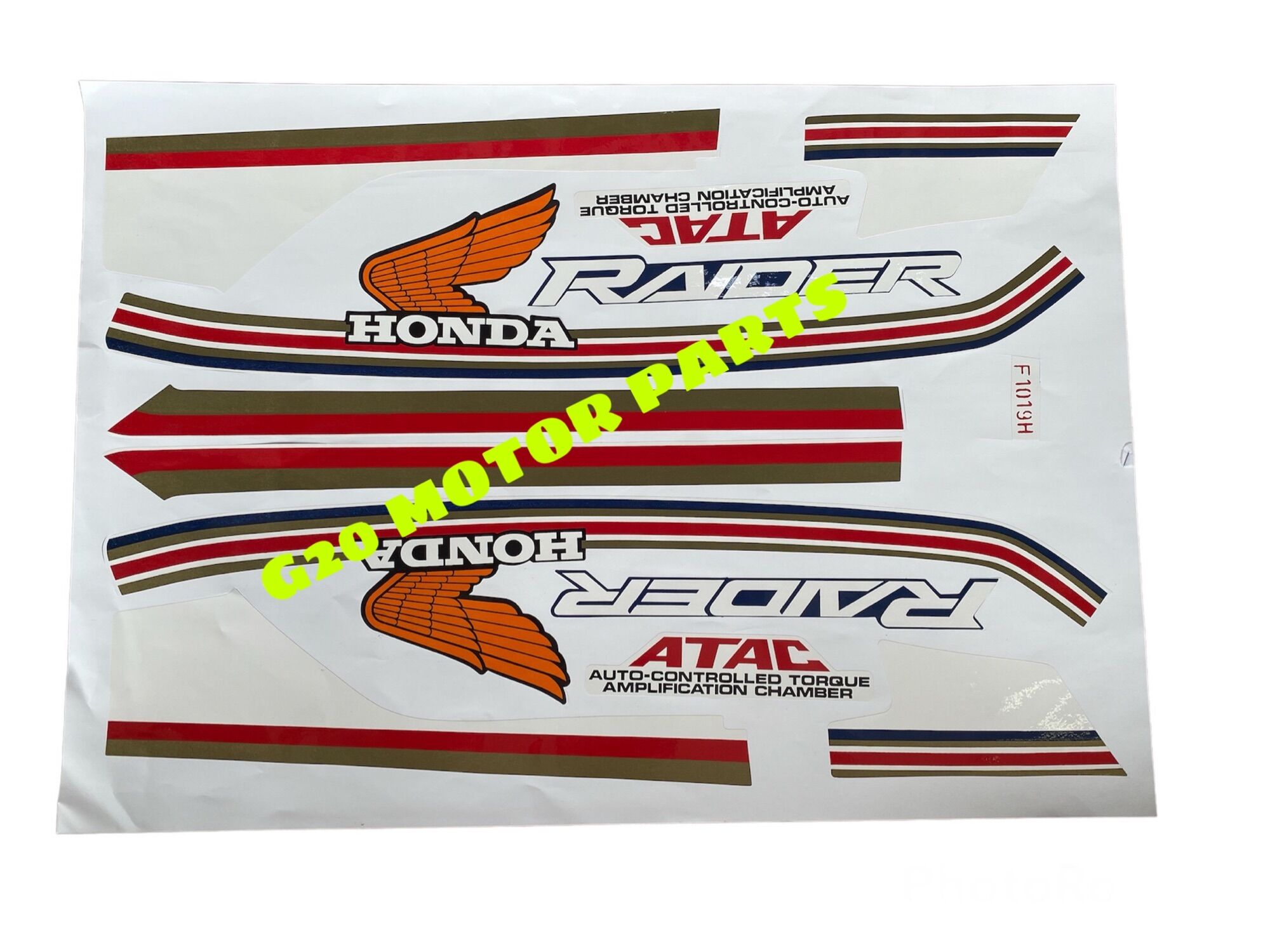 HONDA HX135 RAIDER BODY STICKER SET MORITAKA | Lazada