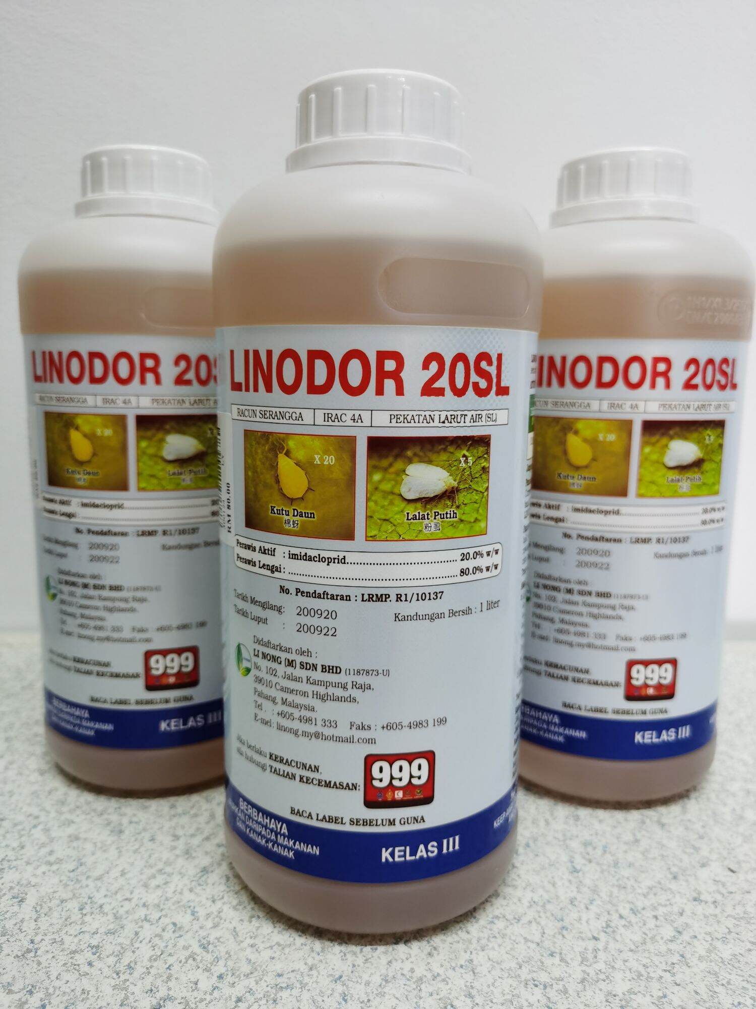 Linodor 20SL 1 litter (imidacloprid) kutu daun dan lalat putih ...