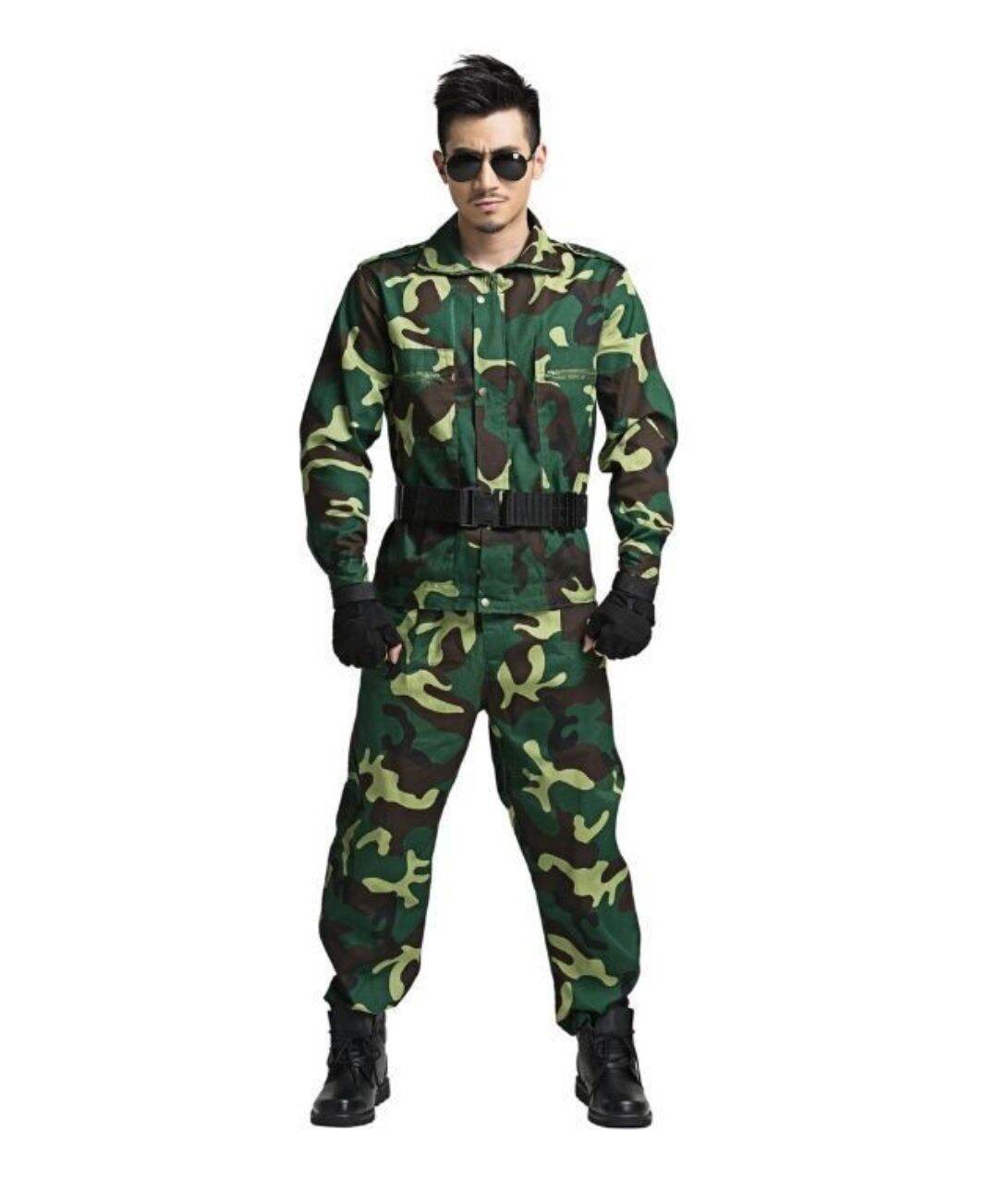 Army camouflage set unisex tactical combat jacket/Baju seluar kerja ...