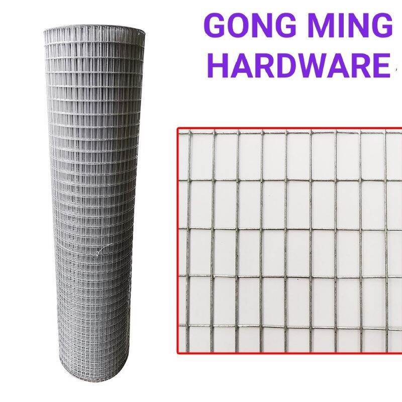 🎉READY STOCKS🎉 GALVANISED WELDED MESH 18G 1/2"X 1" X3 FEET WIDTH / WIRE ...
