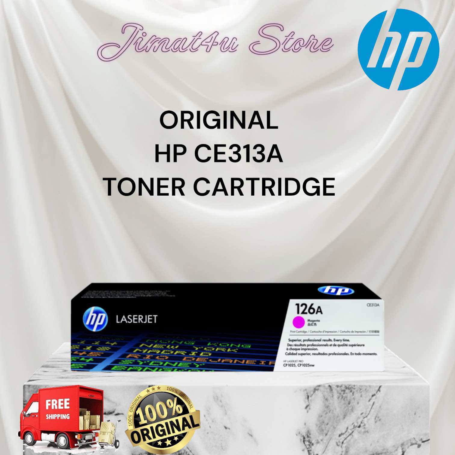HP CE310A/ CE311A / CE312A / CE313A (126A) Original LaserJet Toner ...