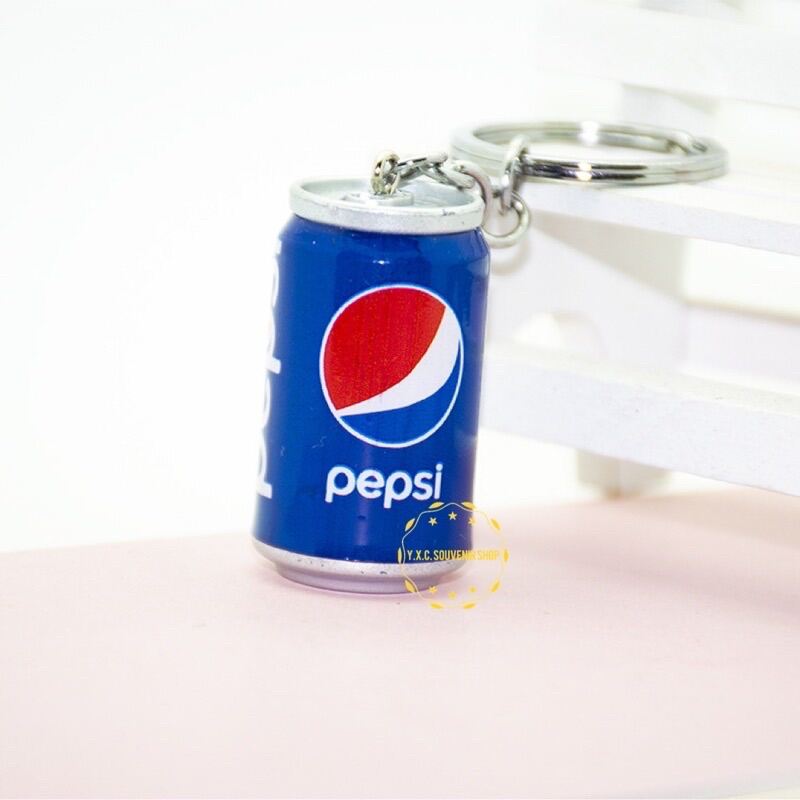 【Ready Stock】Pepsi Coca-Cola Fanta Sprite Can Keychain Mini Cute ...