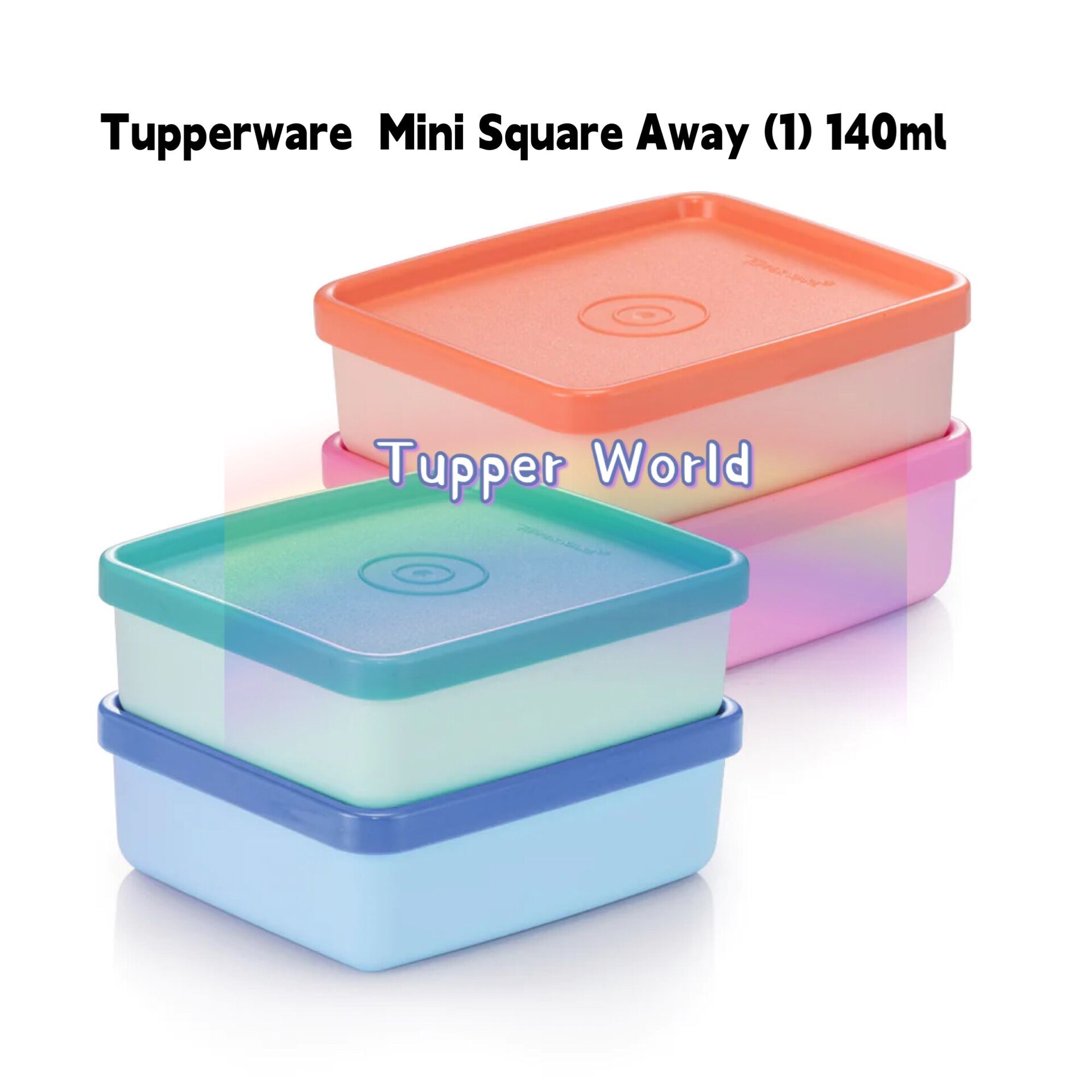 Tupperware Mini Square Away 140ml (1) | Lazada