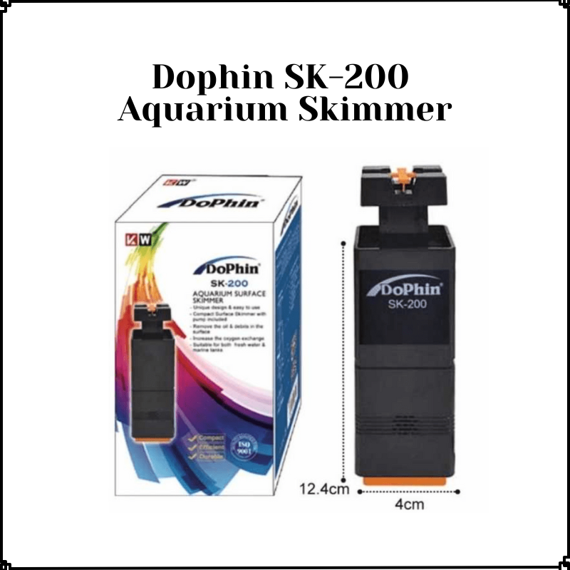 Dophin SK-200 Aquarium Surface Skimmer for aquarium fish tank remove oil & surface debris ...