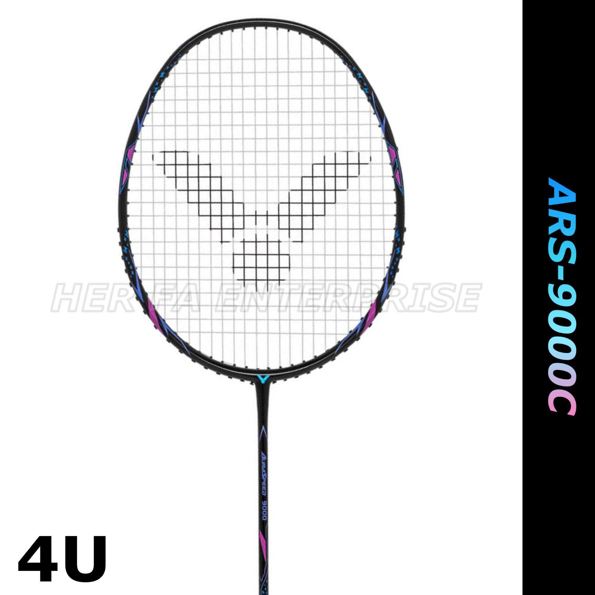 VICTOR Auraspeed 9000 4U & 5U Badminton Racket FREECORE ARS-9000C ARS ...
