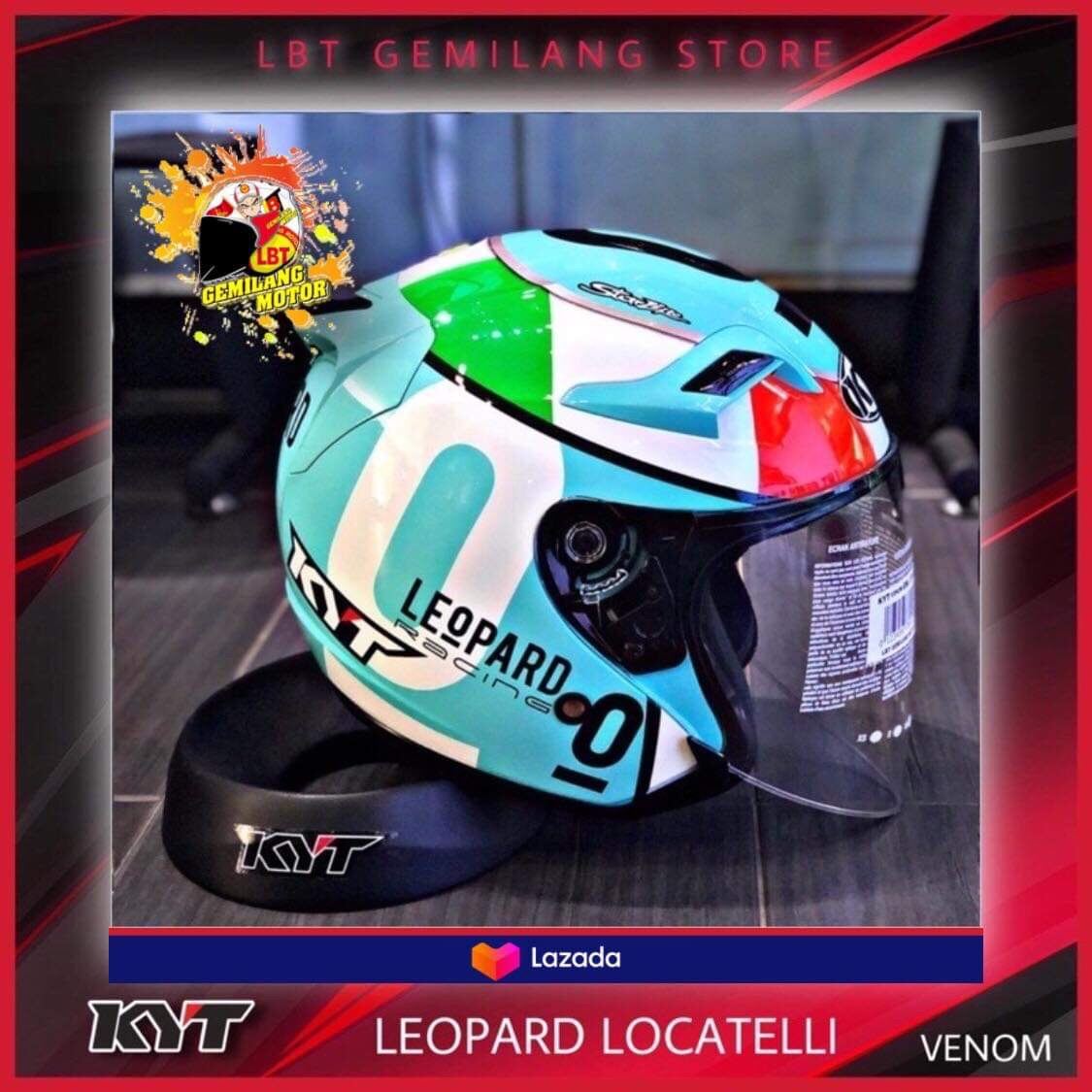 KYT Helmets Venom LEOPARD [Andrea Locatelli] | Lazada