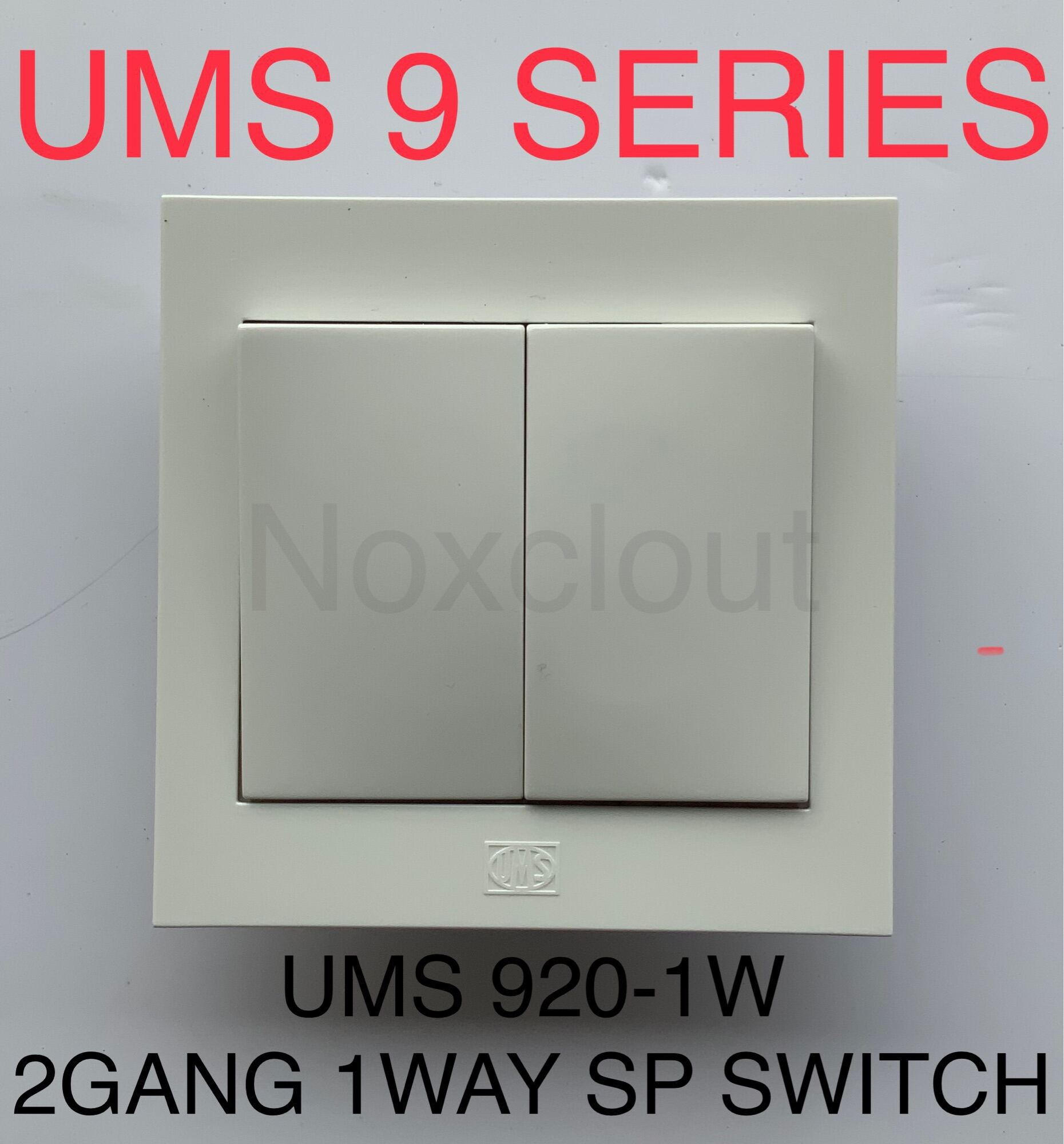 UMS 920-1W 2GANG 1WAY SP LARGE ROCKER SWITCH suis lampu 2g | Lazada