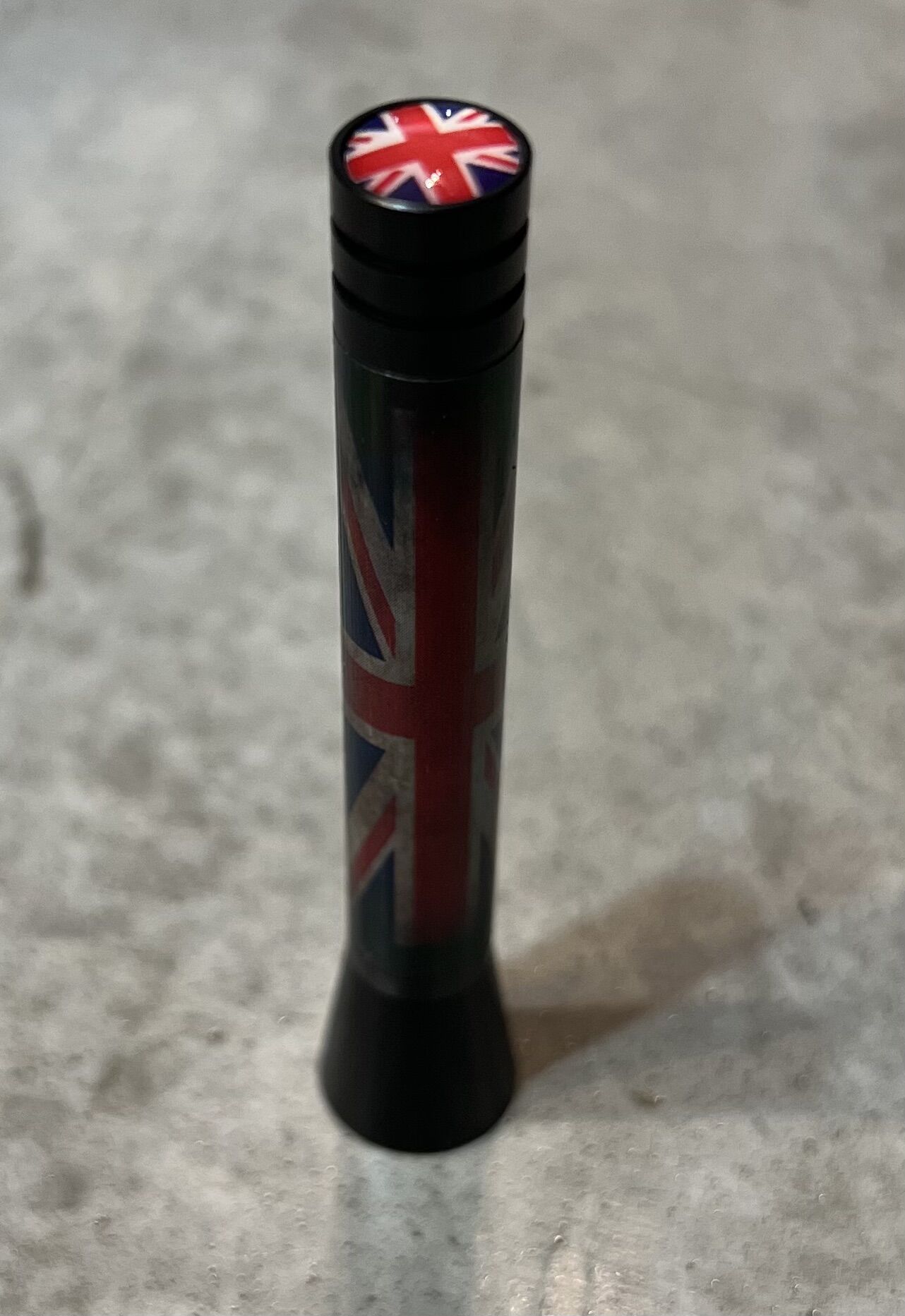 Mini Cooper S british union jack rear roof top antenna stick signal ...