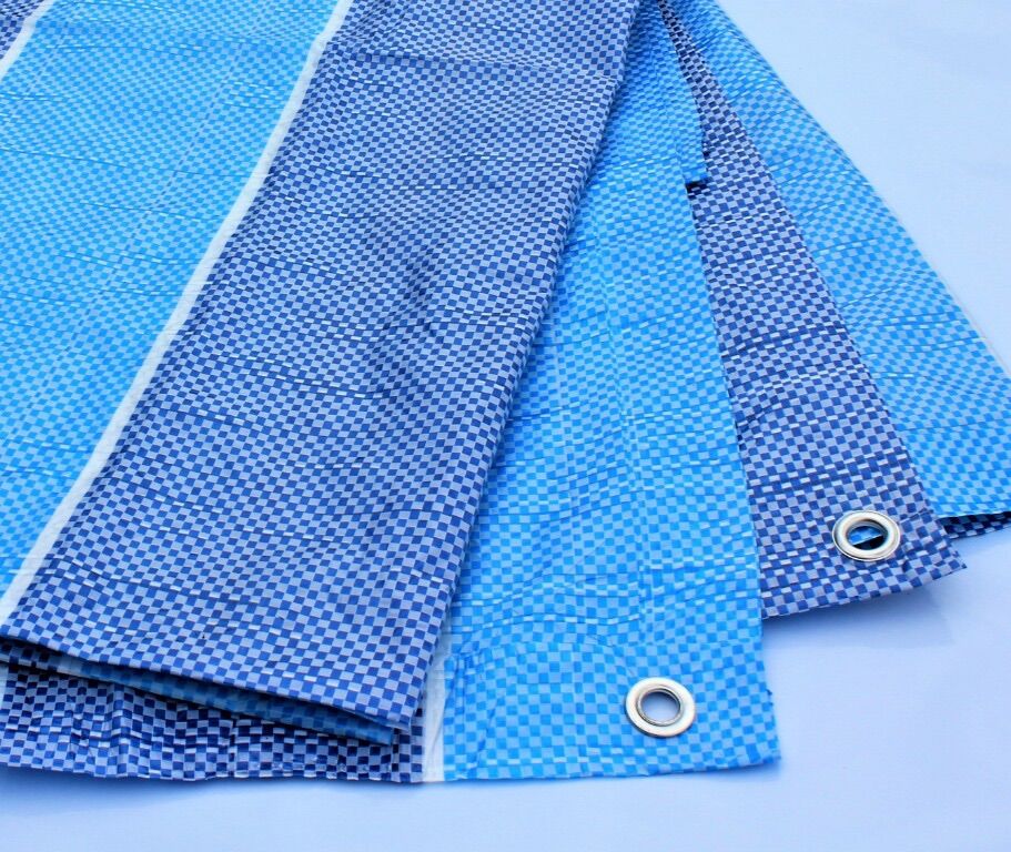 GRADE AAA CANVAS CANOPY PE TARPAULIN BLUE & WHITE /kanvas canopy biru ...