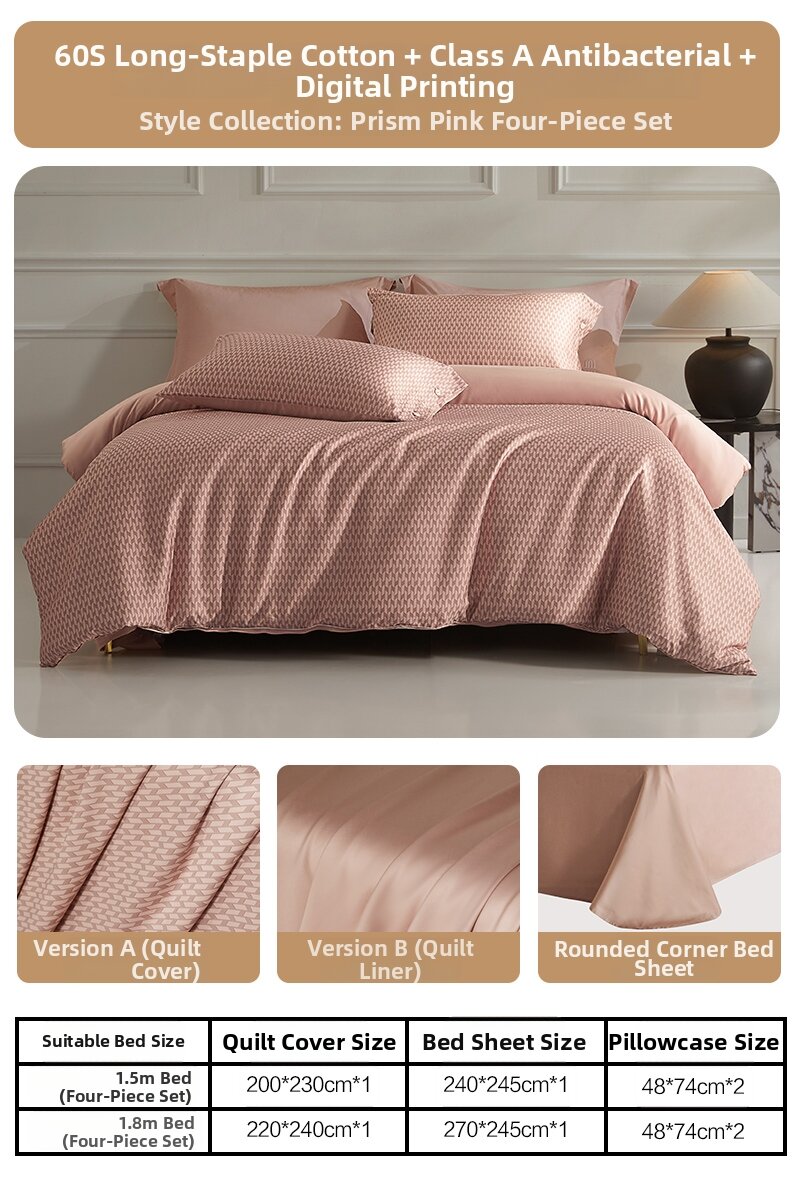 Mercury | Anti-Bacterial 60S Long Staple Cotton Satin Bedding Set | Lazada