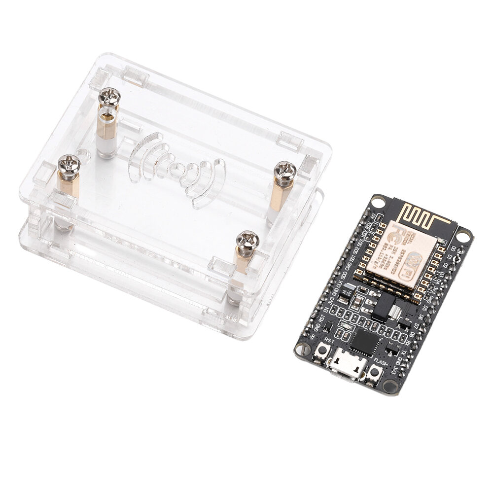 Transparent Acrylic Protective Case for NodeMcu Lua ESP8266 CP2102 ...