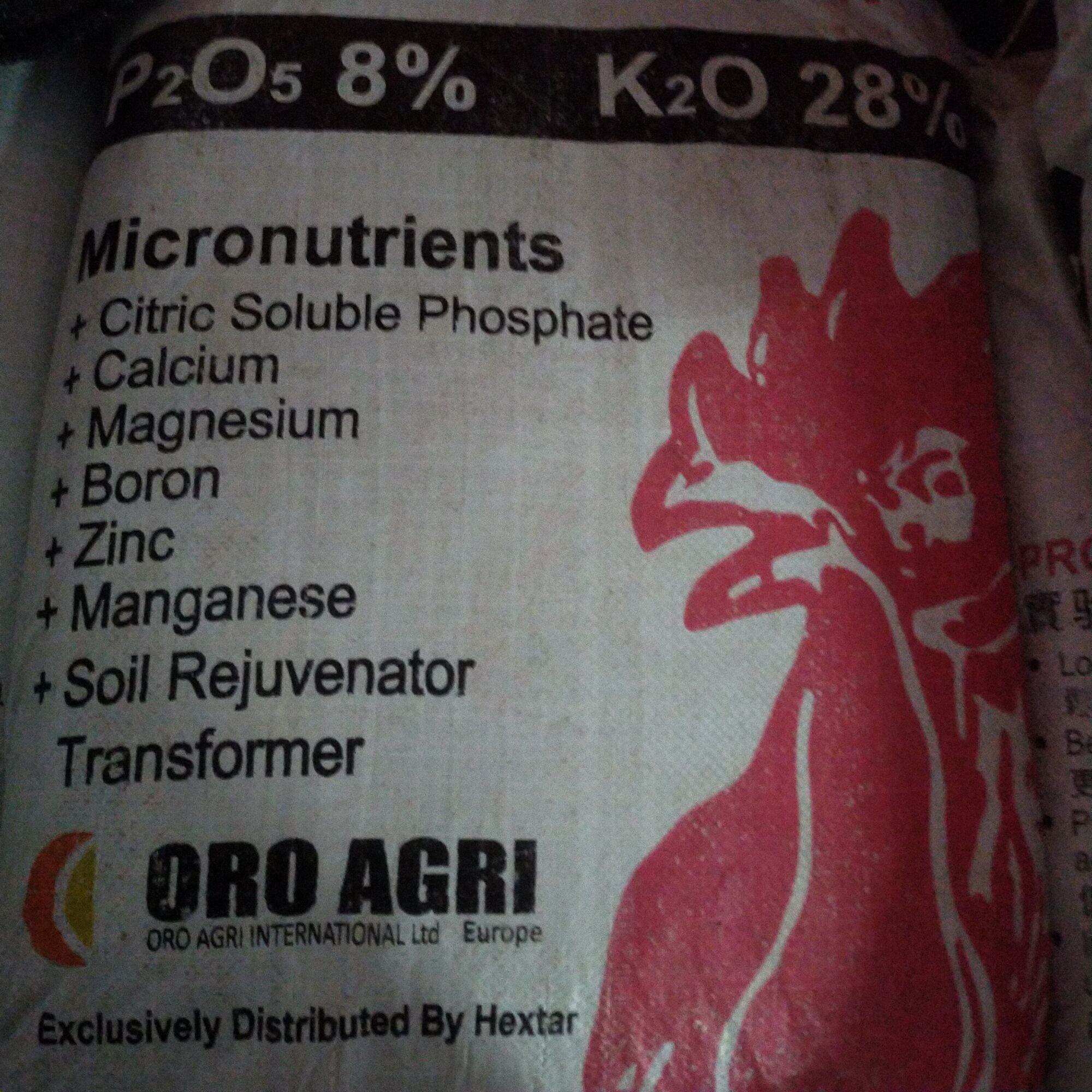 CHB 828+B Transformer compact fertilizer P2O5 8% K2O 28% 50kg | Lazada