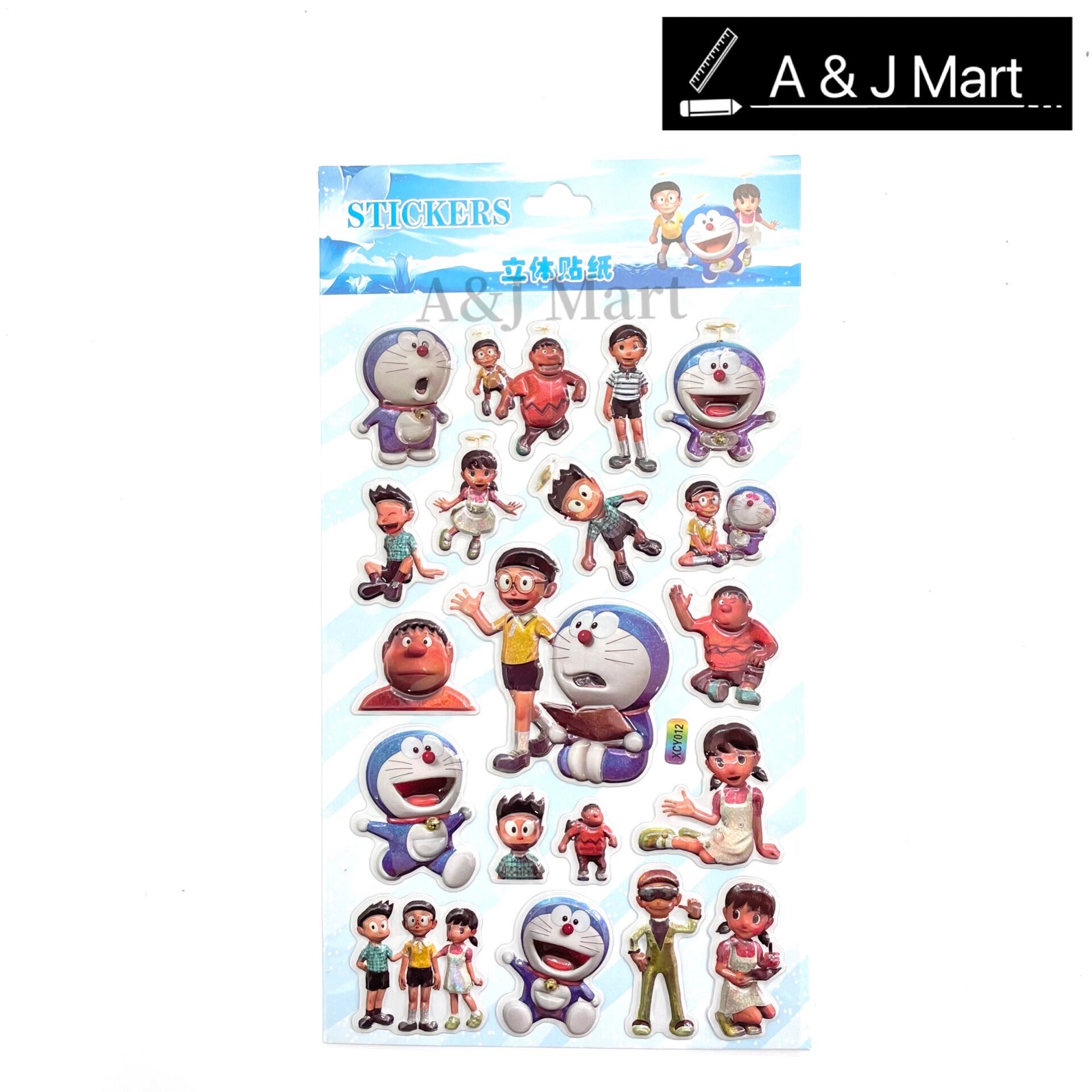 Cute Cartoon 3D Stickers/Frozen/ Doraemon/ Barbie/ Winnie the Pooh ...