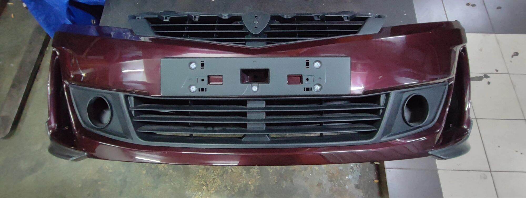 Proton Exora Bold Front Bumper Original Maroon Colour | Lazada