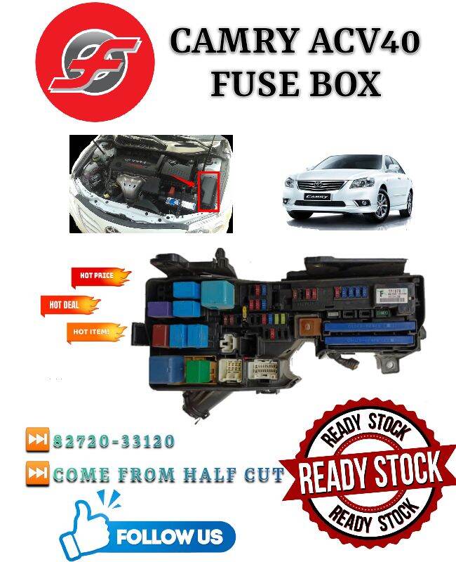 CAMRY ACV40 FUSE BOX 82720-33120 | Lazada